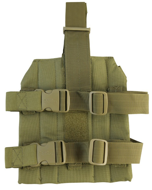 Kombat Molle Drop Leg Platform - Coyote – Pools Surplus Stores
