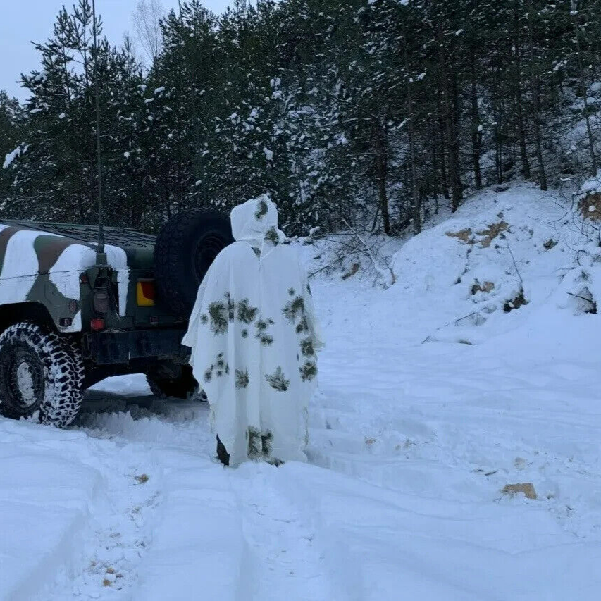 German Army Schneetarn Snow Camouflage Poncho – Pools Surplus Stores