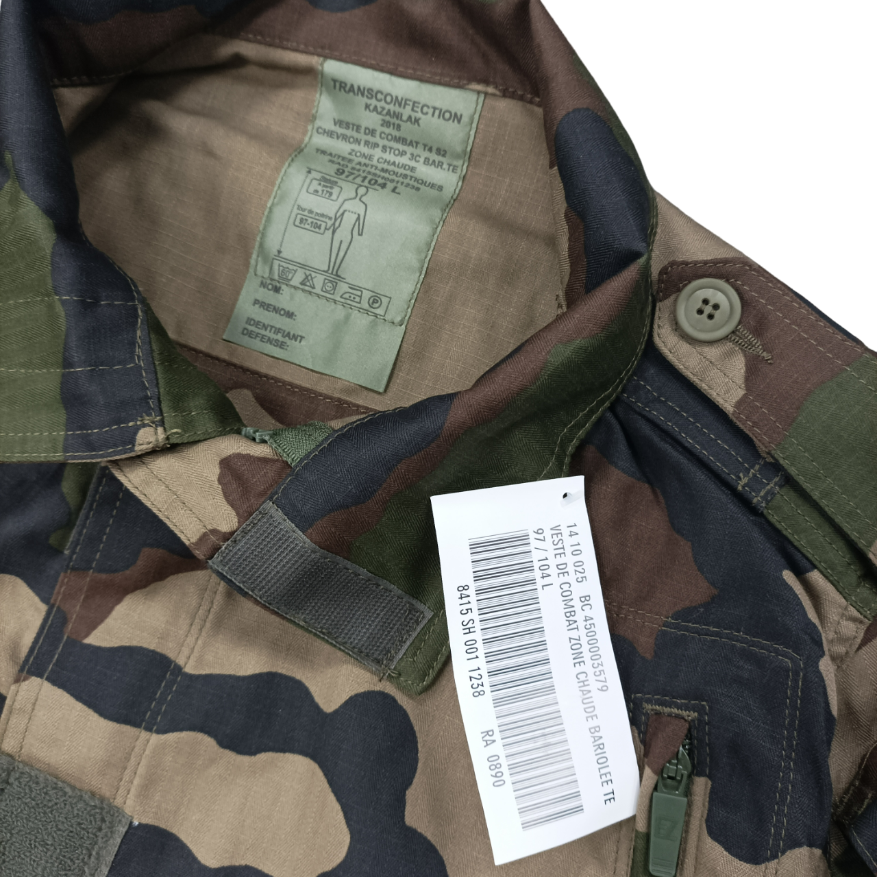 French Army T4S2 Combat Smock Ripstop CCE Camo FELIN Jacket NG - NEW U ...
