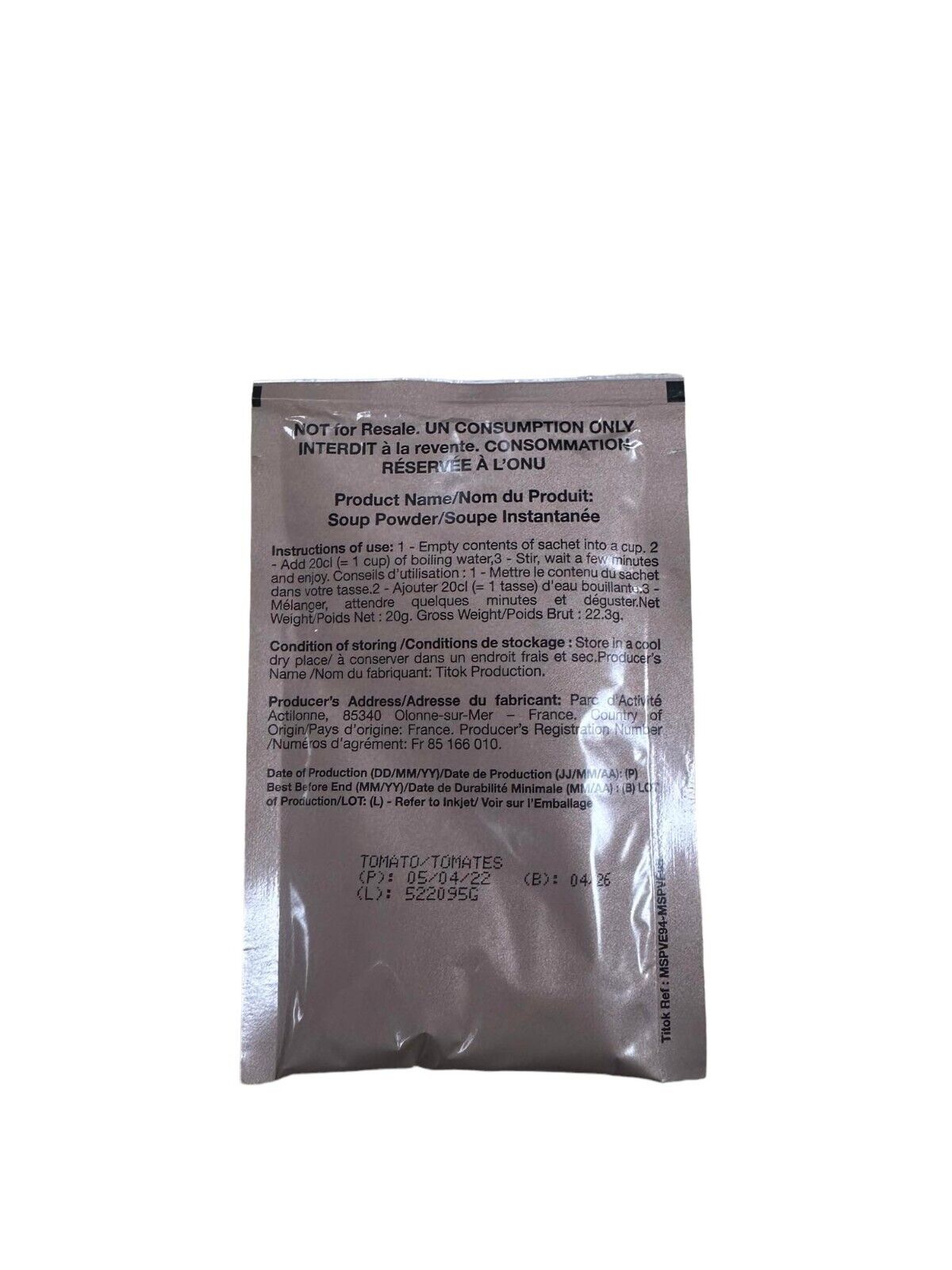 British Army MOD Ration Pack Meals – Pools Surplus Stores