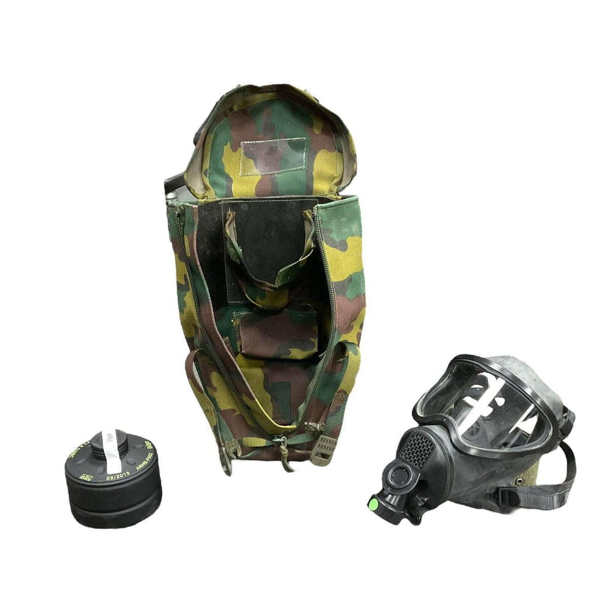 Belgian Army BEM-4GP Respirator With Bag & Filter – Pools Surplus Stores