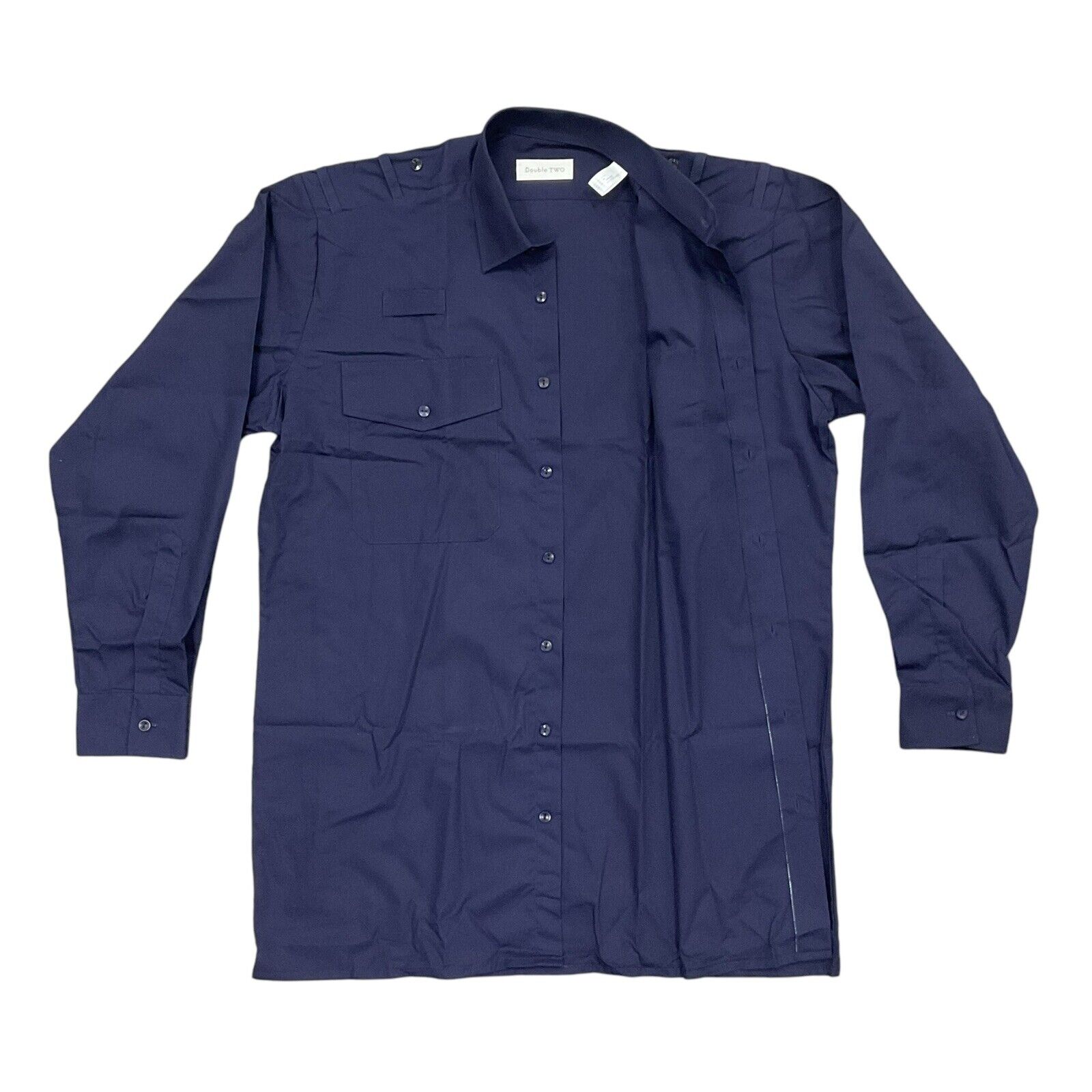 Double Two' Ministry of Defence Navy Blue Work Shirt Long + Short Slee ...