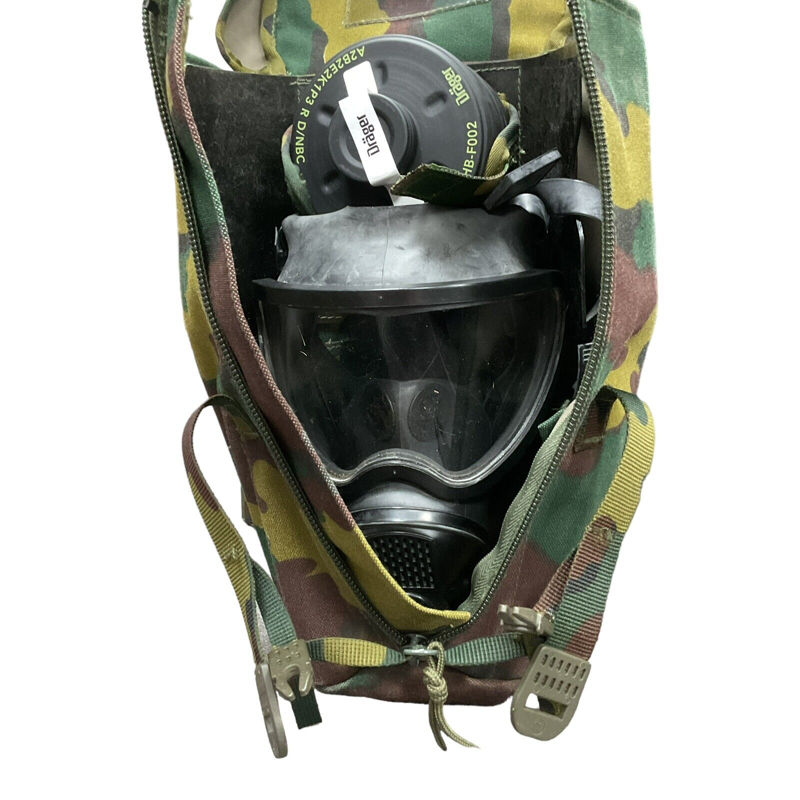 Belgian Army BEM-4GP Respirator With Bag & Filter – Pools Surplus Stores