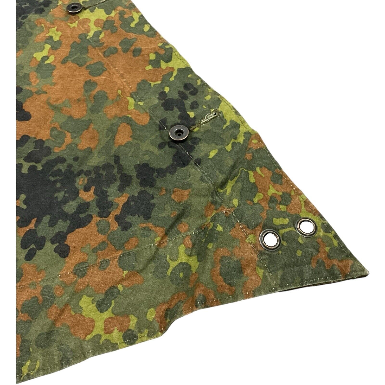 German Army Bundeswehr Flecktarn Zeltbahn Shelter/Poncho + Hood / Stow ...