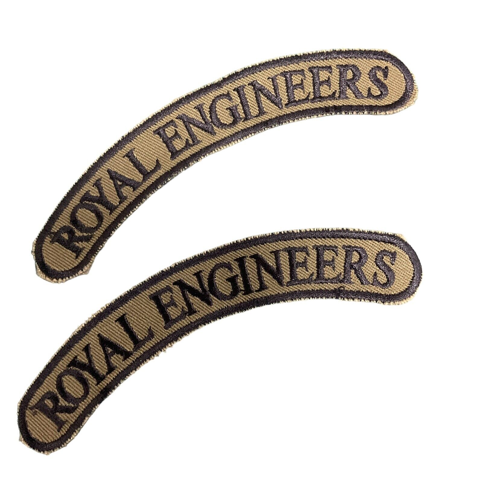 British Army Royal Engineers Regiment Shoulder Titles (ONE PAIR ...