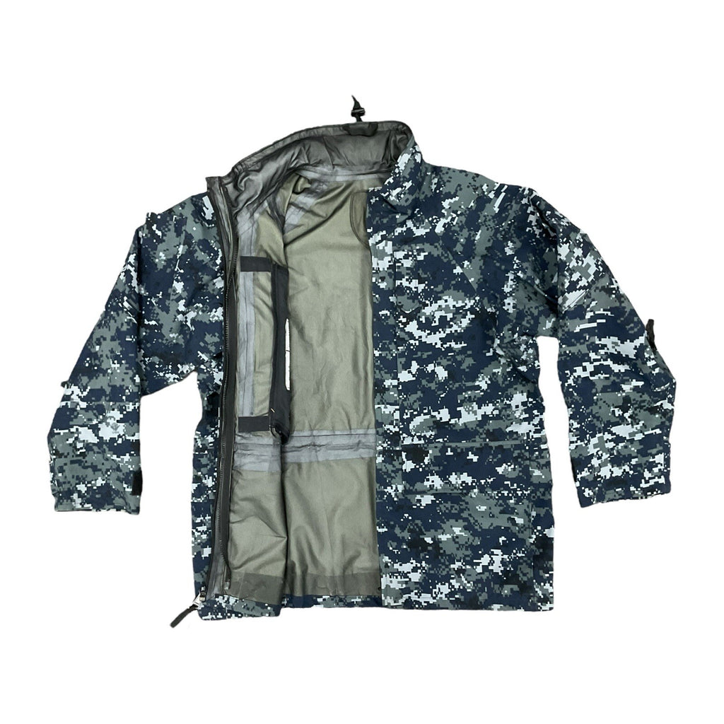 US Navy GORE-TEX ECW Parka NWU Blue Digital Camo Coat SML-XSHORT [JR30 ...