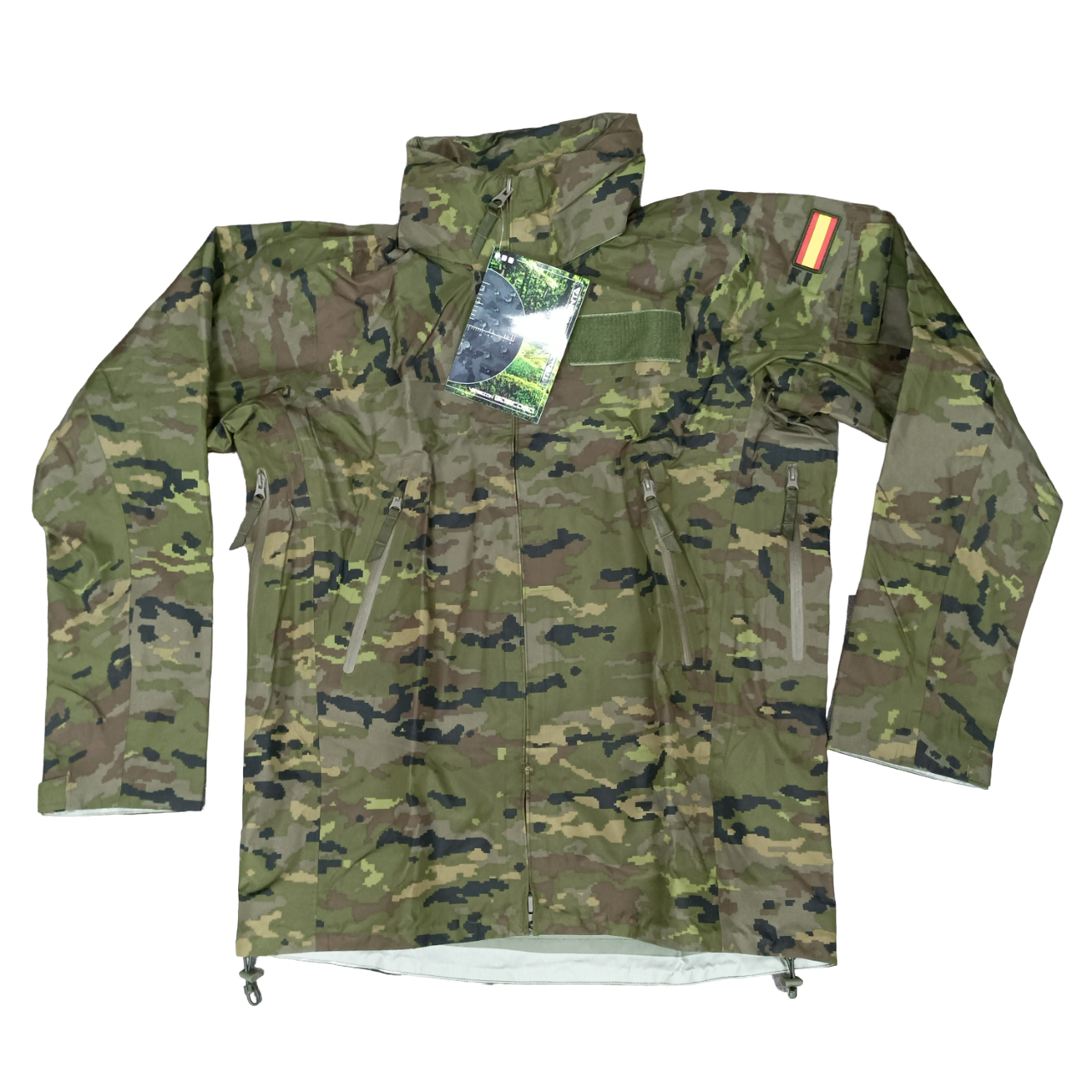 Spanish Army Pixel Camo Waterproof Storm Suit - New – Pools Surplus Stores