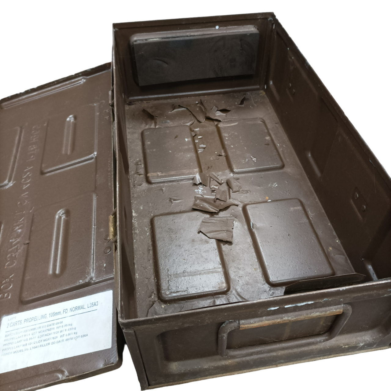 British Army C374 Metal Ammo Tin Storage H50 Mk1 Long Steel Box 65 x 3 ...