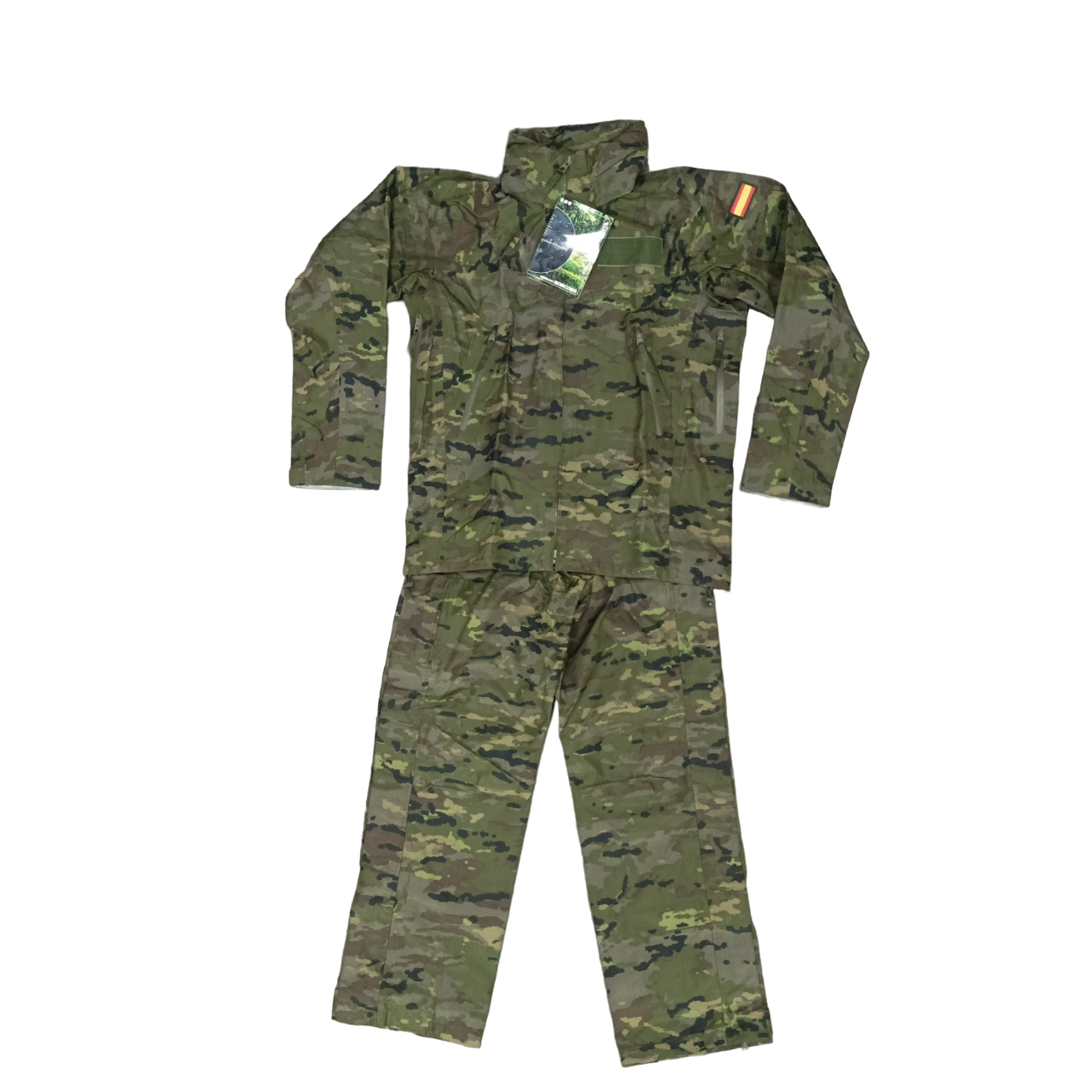 Spanish Army Pixel Camo Waterproof Storm Suit - New – Pools Surplus Stores